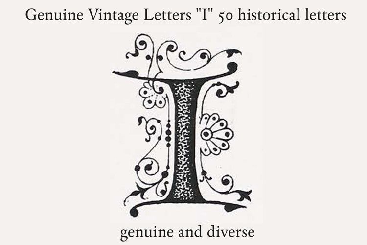 Genuine Vintage Letters "I" (2734700)