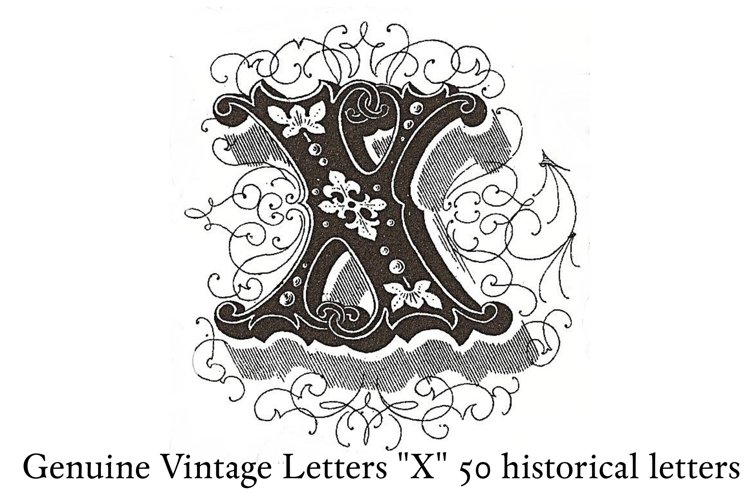 Genuine Vintage Letters "X"