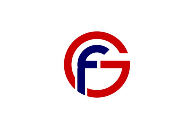 GF FG Logo design vector template (2364277)