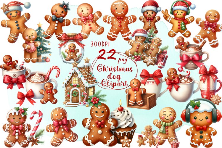 Gingerbread Man Sublimation Clipart (4958254)