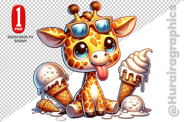 Girraffe Clipart - PNG File (5143721)
