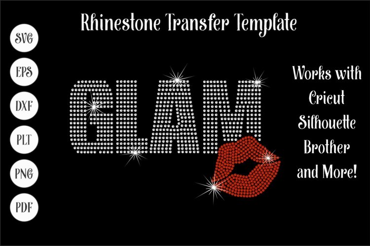 GLAM Rhinestone SVG Template