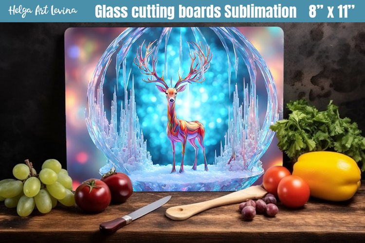 Christmas Glass Cutting Boards Kitchen (3040027)