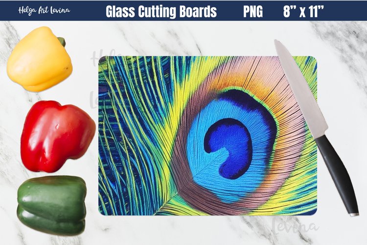 Peacock Glass Cutting Boards | Kitchen Chopping (2935776)
