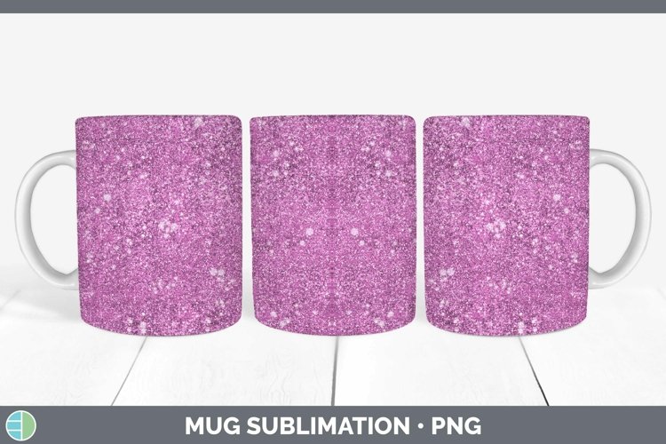 Glitter Berry Mug Wrap Sublimation Coffee Cup Designs