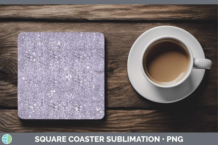 Glitter Deep Purple Square Coaster Sublimation Coaster Desig