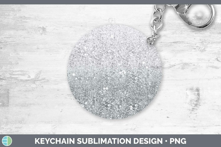 Glitter Ombre - 19 Slate Keychain Sublimation Keyring Design