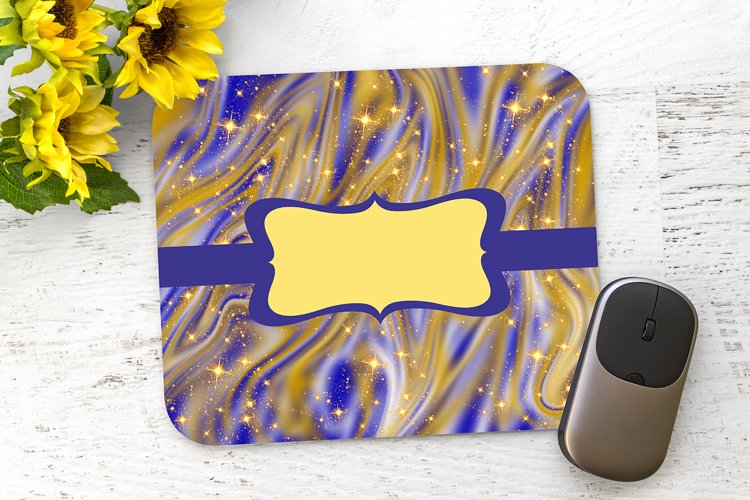 Goldent Night Add Text - Mouse Pad Sublimation - PNG Design