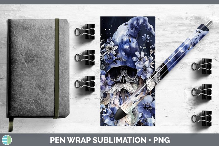 Gothic Gnome Pen Wrap Sublimation Epoxy Pen Designs