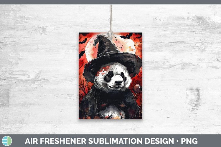 Gothic Panda Air Freshener Sublimation Car Freshener Designs