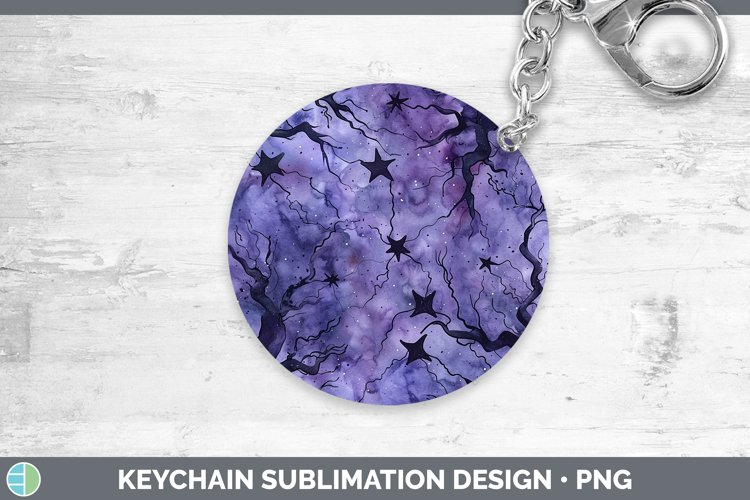 Gothic Stars Keychain Sublimation Keyring Designs