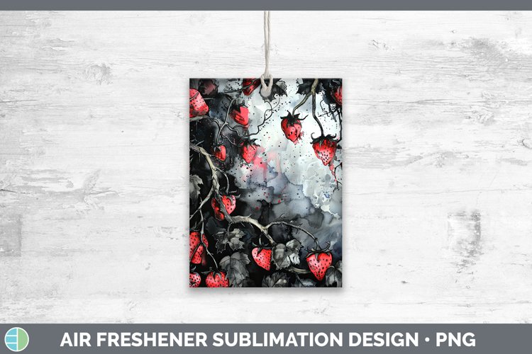 Gothic Strawberry Air Freshener Sublimation Car Freshener De