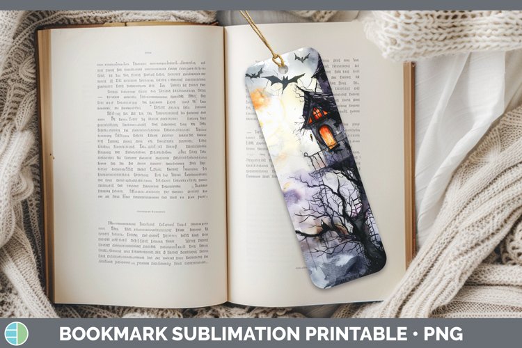 Gothic Treehouse Bookmark Sublimation Printable Designs