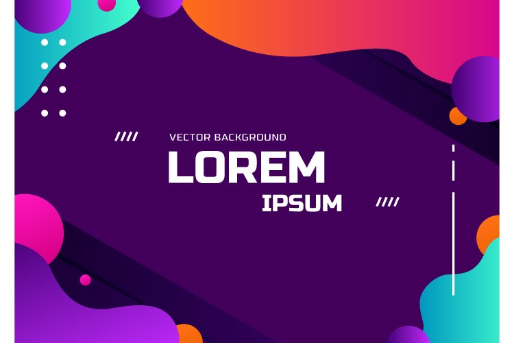 Gradient liquid abstract background design