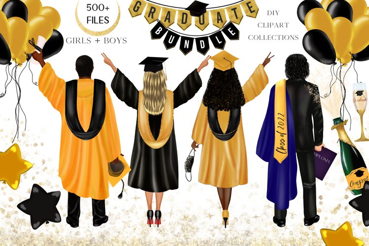 Graduation Clipart | Design Bundles