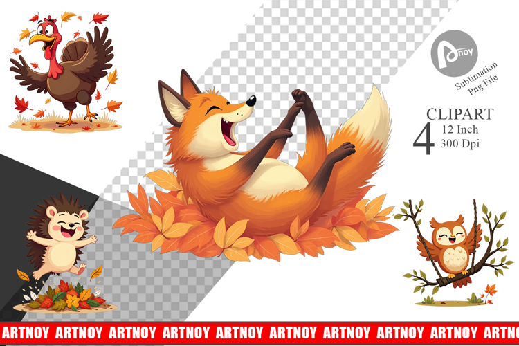 Groovy Fall Critters Clipart (5836289)