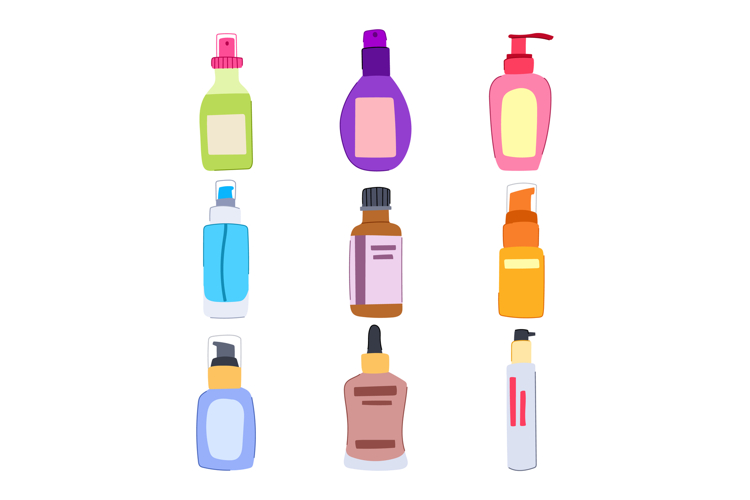 hair serum set cartoon (6565992)