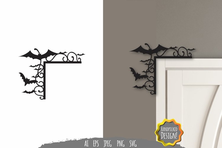 Halloween Bats Trim Corner