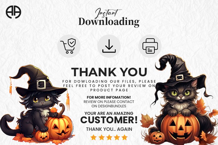 Halloween Cat Witch Clipart PNG Design