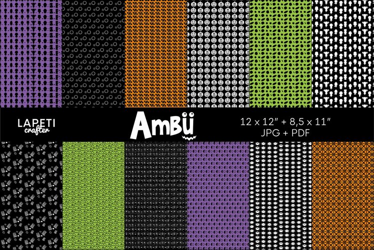 Halloween digital paper | 12x12 & Letter size