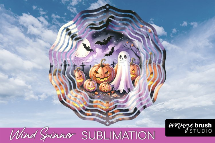 Cute Ghost Wind Spinner - Halloween Wind Spinner (4374944)