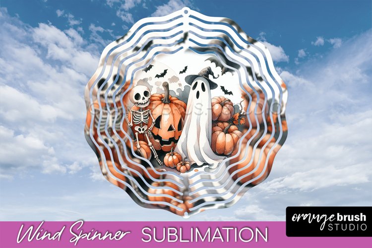 Cute Ghost Wind Spinner - Halloween Wind Spinner (4374949)