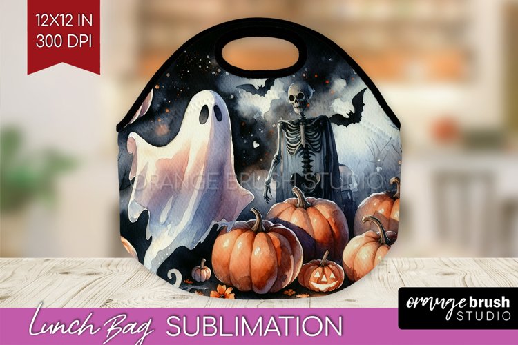 Ghost Lunch Bag - Halloween Ghost Lunch Bug PNG (4867641)
