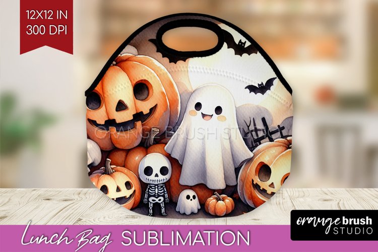 Ghost Lunch Bag - Halloween Ghost Lunch Bug PNG (4867647)
