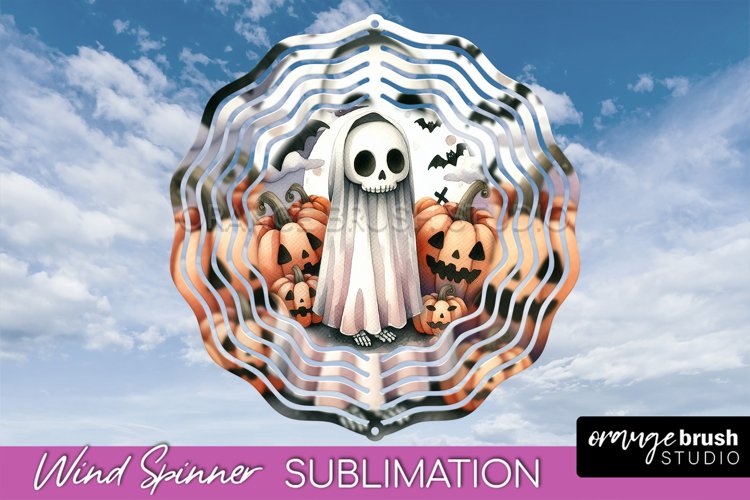 Cute Ghost Wind Spinner - Halloween Wind Spinner (4375015)