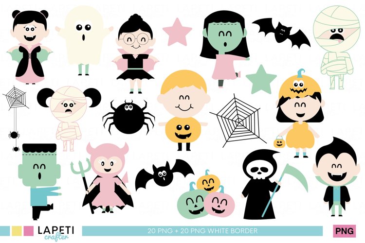 Halloween clipart collection | Instant download | 20 png
