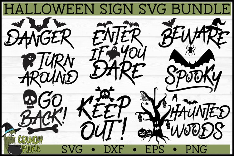 Halloween Signs SVG Bundle
