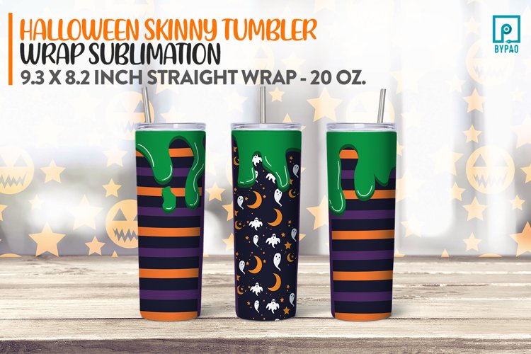 Halloween Skinny Tumbler Wrap Sublimation 14