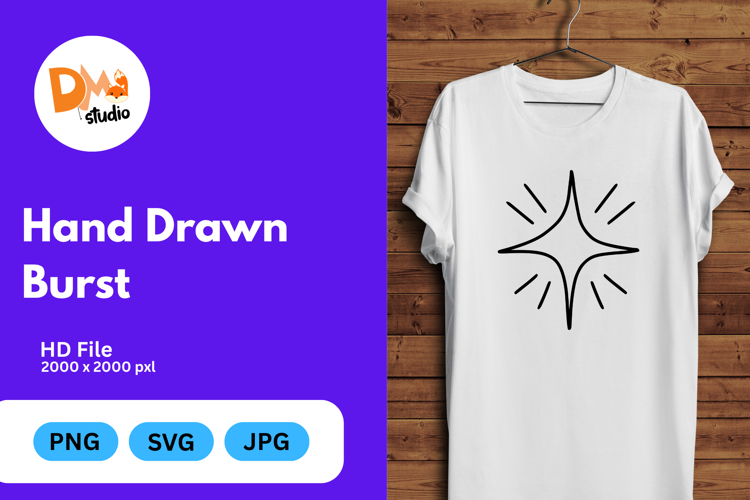 Hand Drawn Burst (5751910)