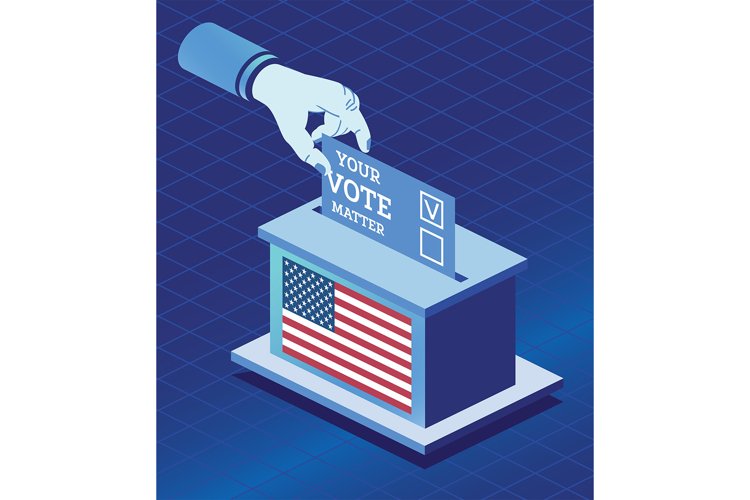 Voting Concept. Hand Puts Vote Bulletin into Vote (4527015)