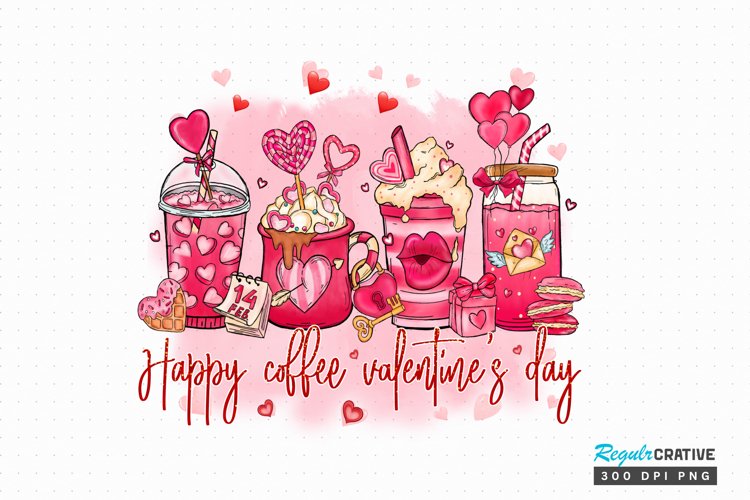 Happy Coffee Sublimation PNG