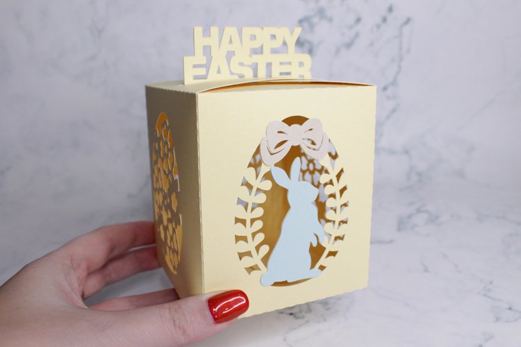 Happy easter gift box svg, Easter lantern svg (1233577) | Paper Cutting ...