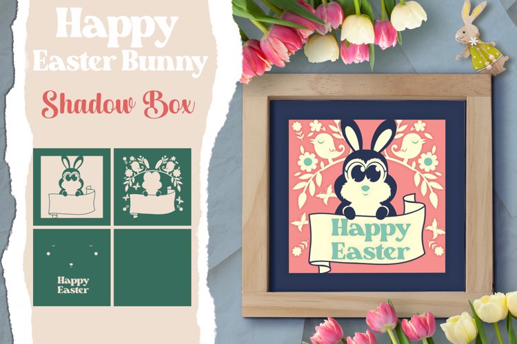 Easter egg shadow box