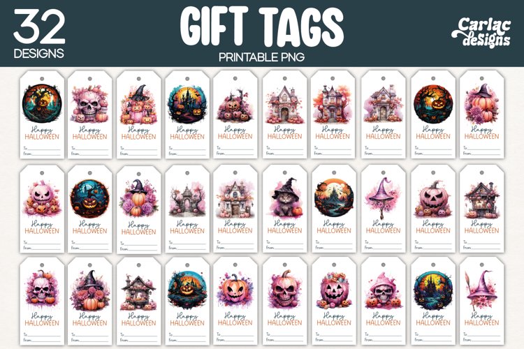 Happy Halloween Gift Tags Bundle