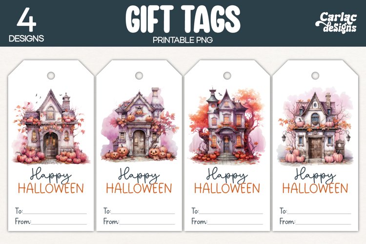Halloween Gift Tags, Happy Halloween Printable Tags