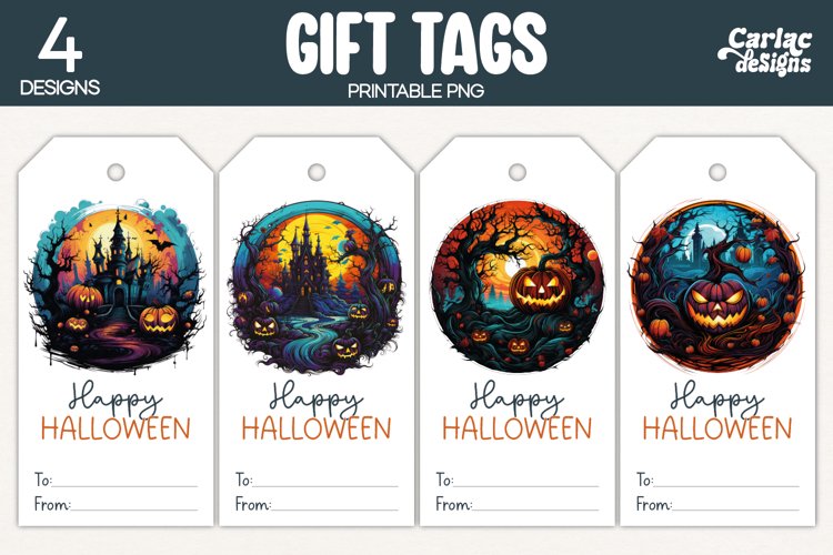 Halloween Gift Tags, Happy Halloween Printable Tags