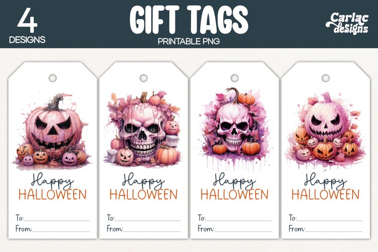 Halloween Gift Tags, Happy Halloween Printable Tags