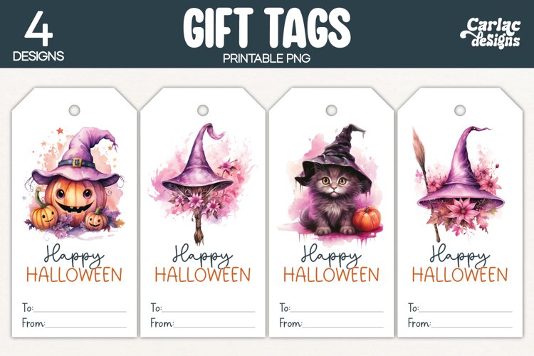Halloween Gift Tags, Happy Halloween Printable Tags