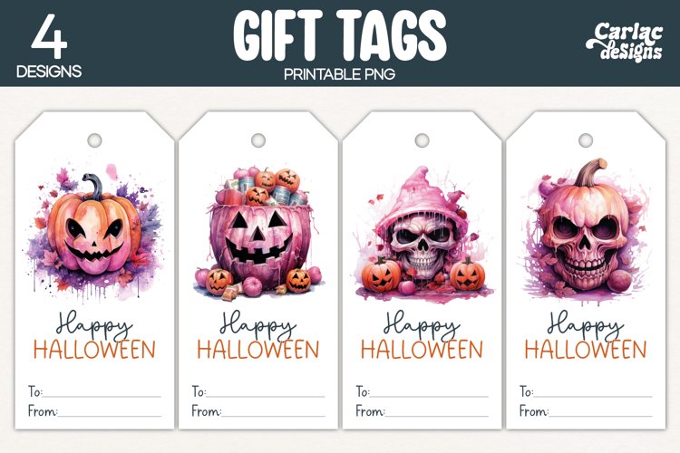 Halloween Gift Tags, Happy Halloween Printable Tags