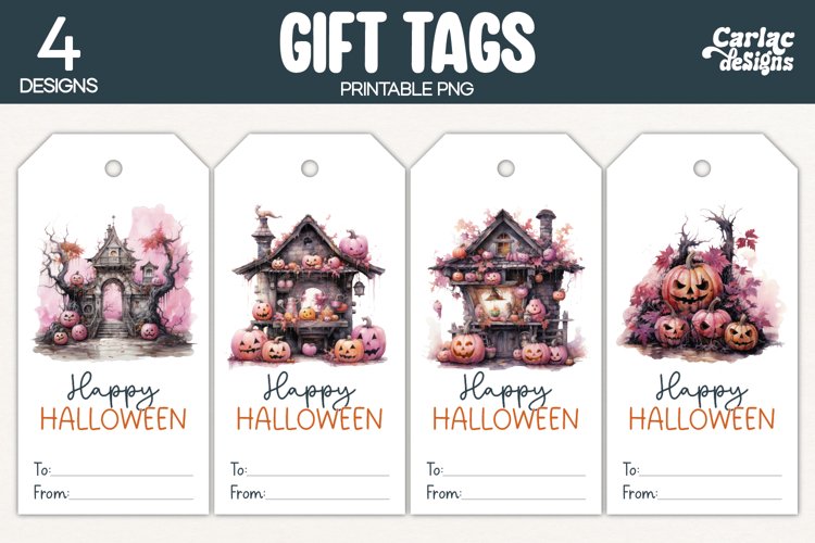 Halloween Gift Tags, Happy Halloween Printable Tags