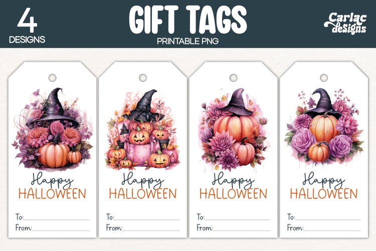 Halloween Gift Tags, Happy Halloween Printable Tags