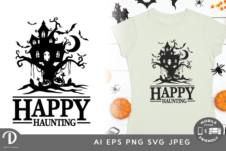 Happy Haunting, Halloween SVG