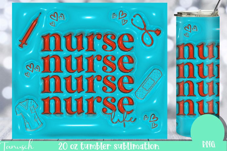 3d puff summer beach sublimation tumbler, 3d inflate wrap