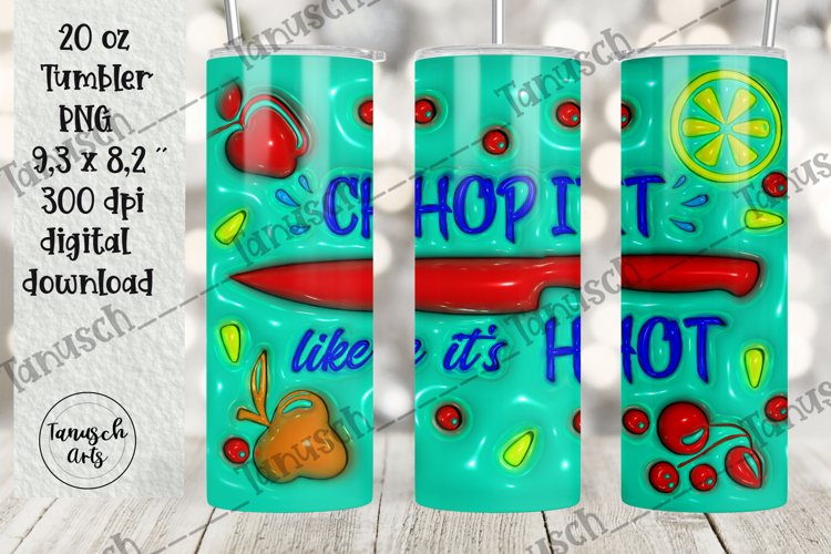 3d puff summer beach sublimation tumbler, 3d inflate wrap