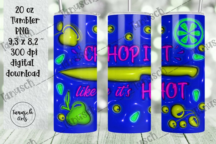 3d puff summer beach sublimation tumbler, 3d inflate wrap