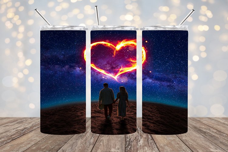 Heart In The Sky - 20oz Sublimation - PNG Design